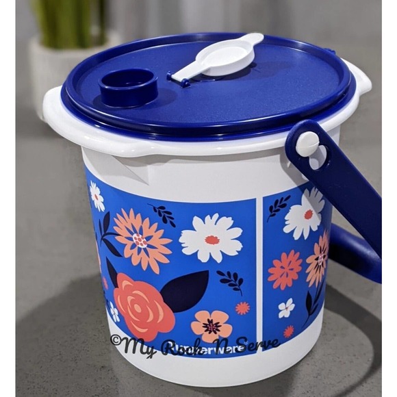 Tupperware | Dining | Tupperware 5 Qt Bucket Canister W Cap And Handle ...